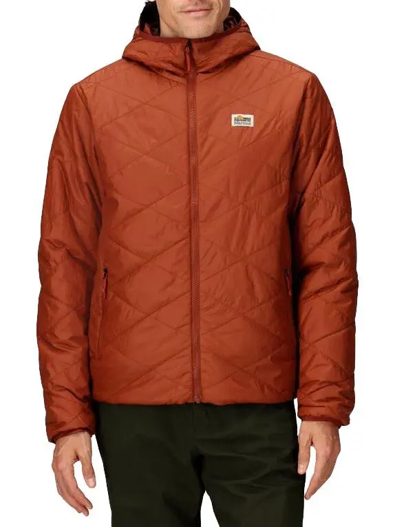MARMOT Onward Water Repellent Insulated Hooded Jacket - Pecan
