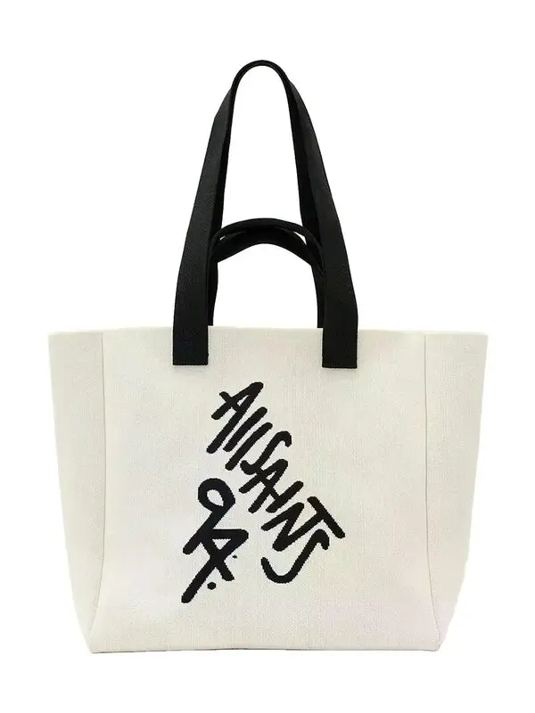 ALLSAINTS Izzy Logo Tote - White