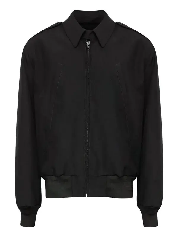 MAISON MARGIELA Collared Wool Jacket - Black