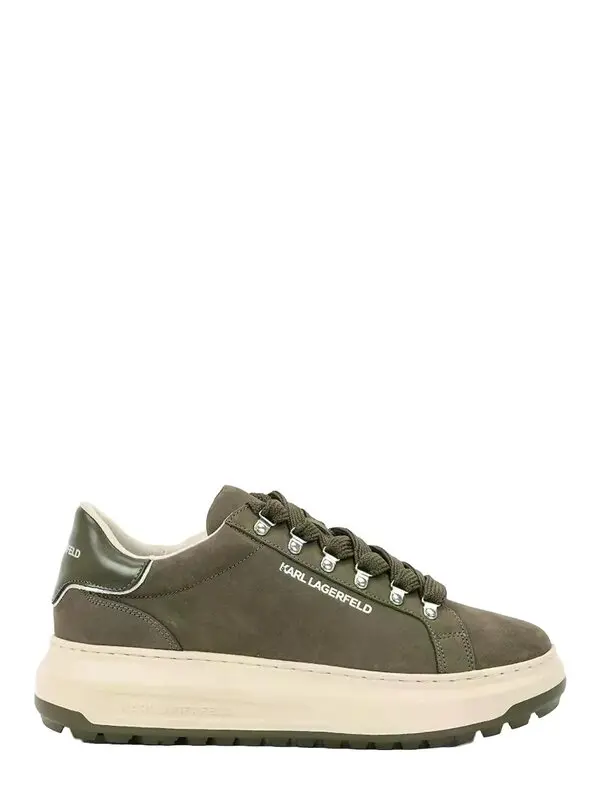 Karl Lagerfeld Lace-up Platform Sneakers - Green