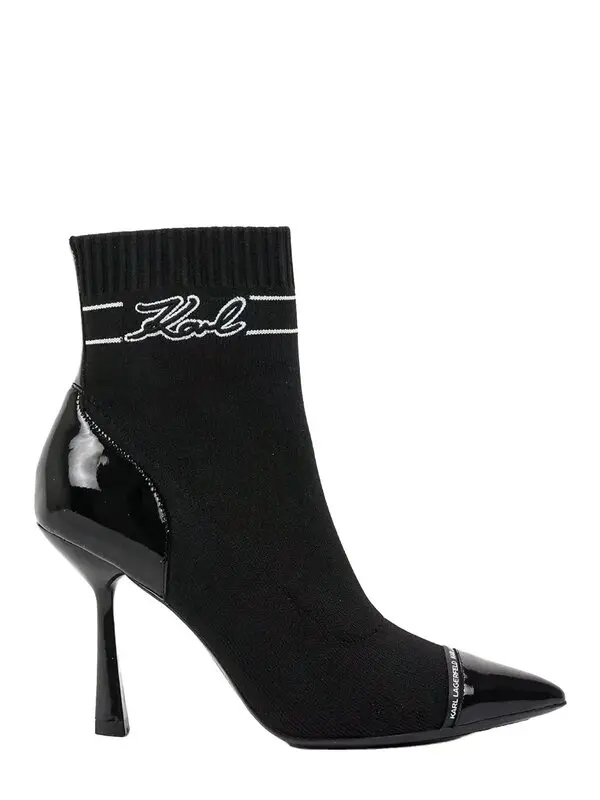 Karl Lagerfeld 95mm Pandara Signia Boots - Black