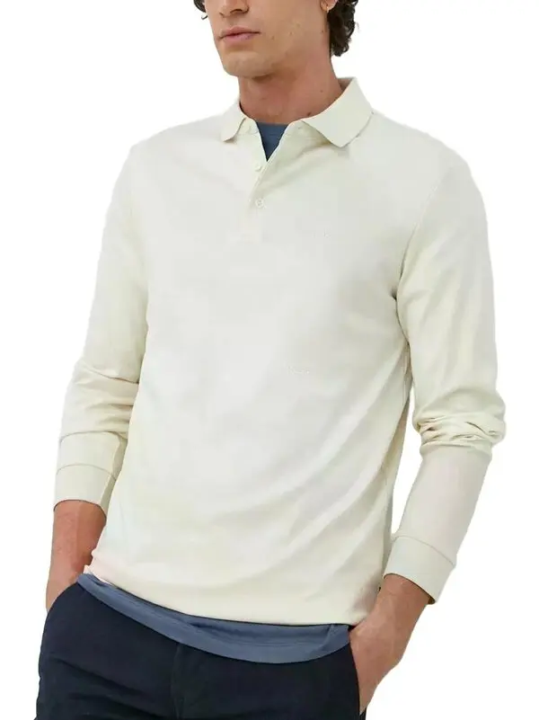 BOSS Long-sleeve Polo Shirt - White