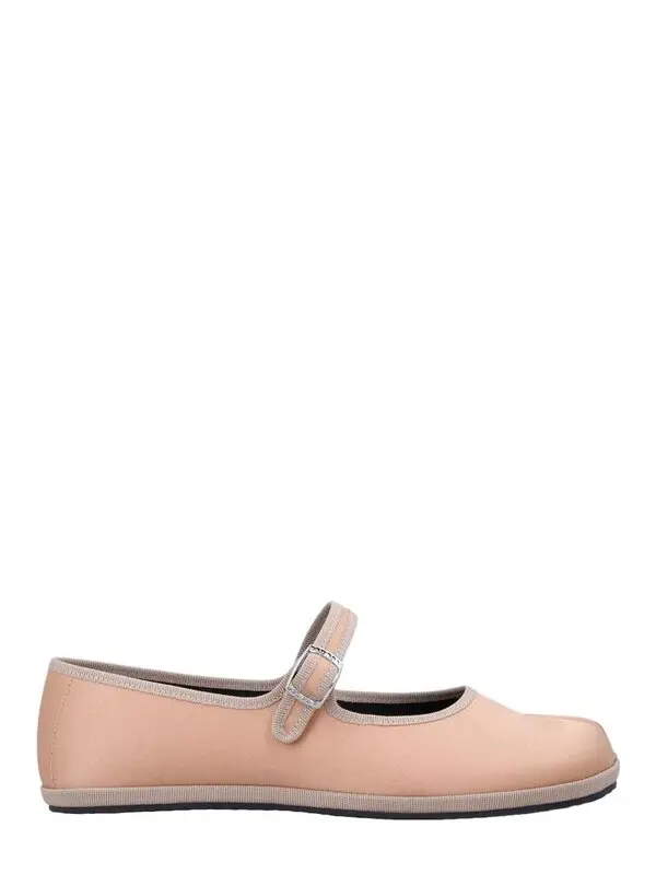 DROGHERIA CRIVELLINI Fu-tabi Satin Flats - Beige