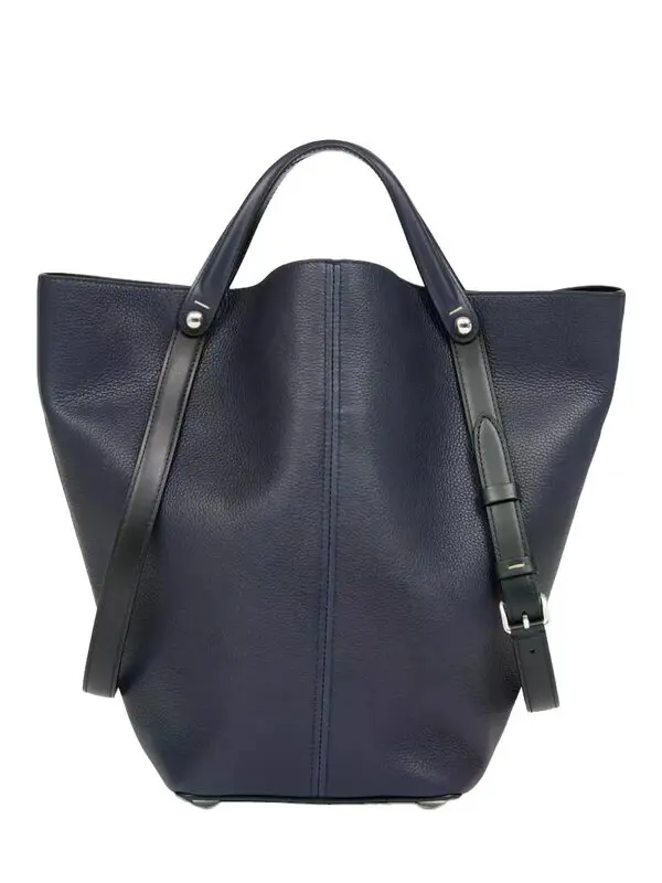 MAISON MARGIELA Leather Bucket Bag - Blue