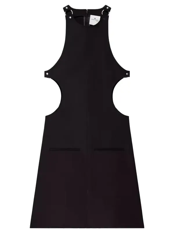 COURREGES Cut-out Sleeveless Dress - Black