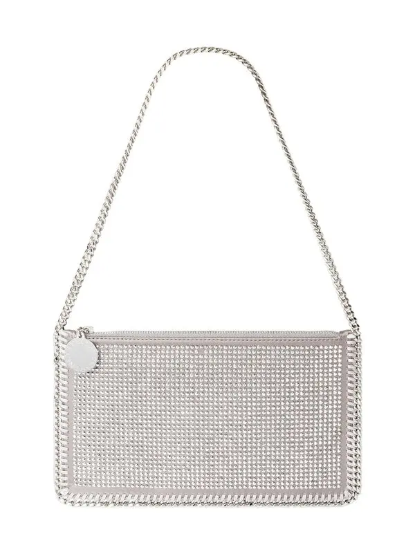 Stella McCartney Falabella Crystal Pochette - Silver