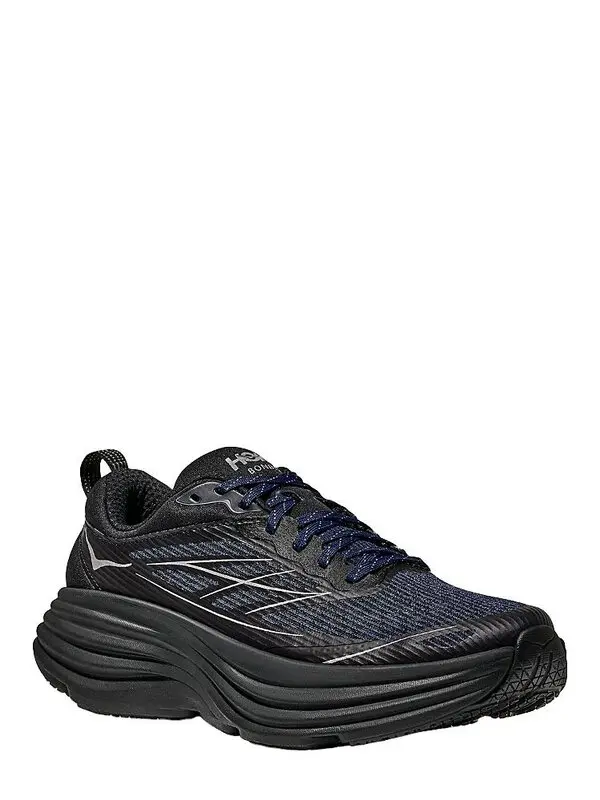 Hoka Bondi Caged Sneakers - Midnight Blue / Black