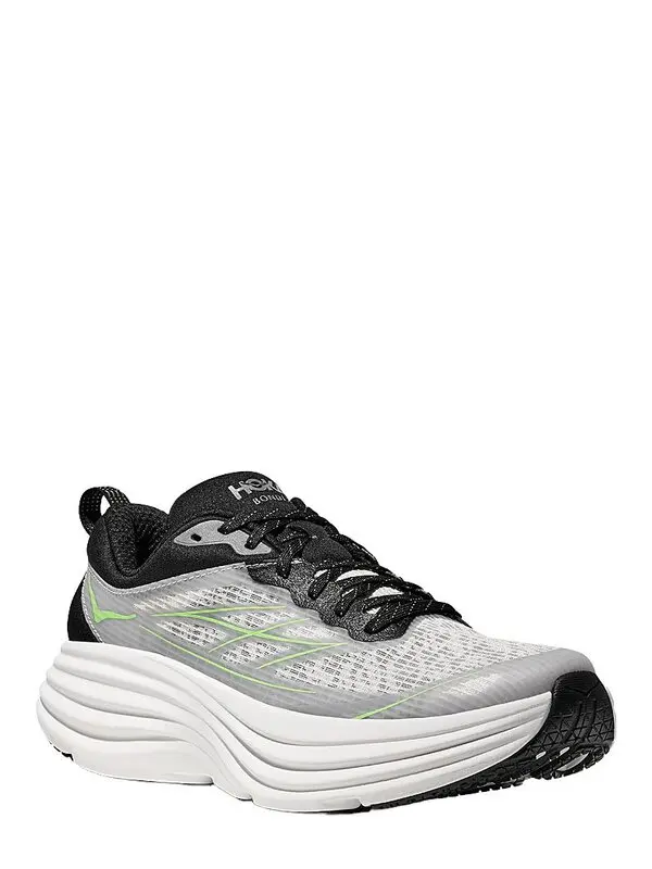 Hoka Bondi Caged Sneakers - White / Tart Apple