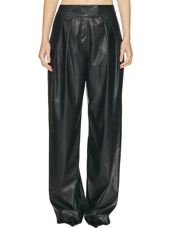 THE SEI Double Pleat Trouser - Black