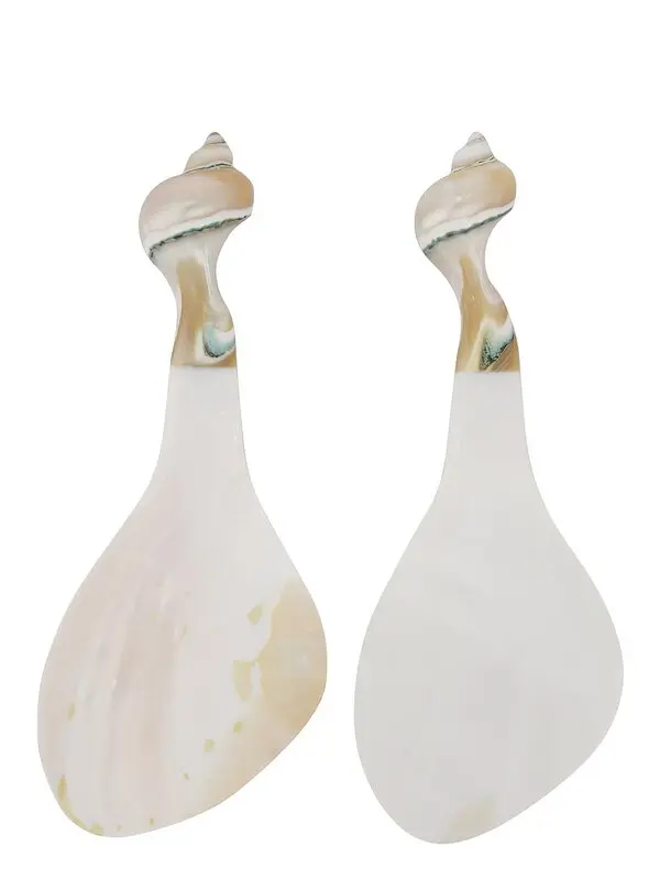 GOHAR WORLD Mother-of-pearl Salad Server Set - Mother Of Pearl