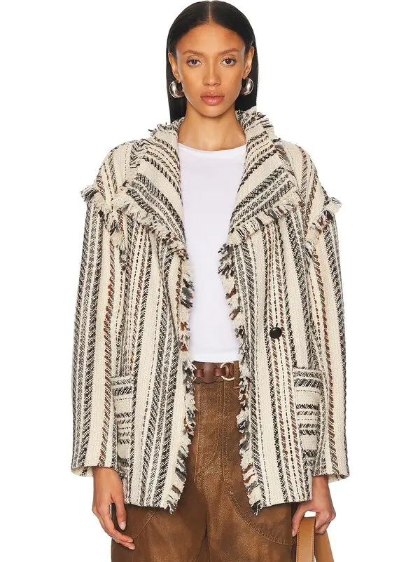 Isabel Marant Illisa Coat - Ecru