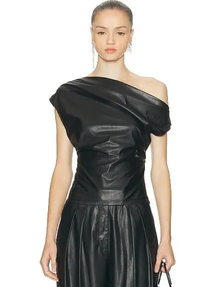 THE SEI Off Shoulder Top - Black