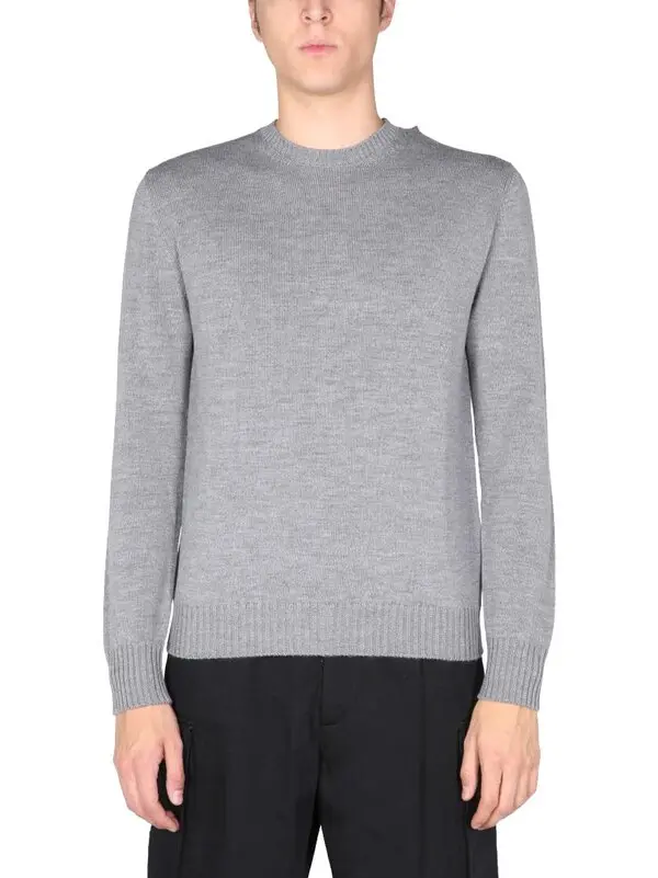 BALLANTYNE Crew Neck Sweater - Grey