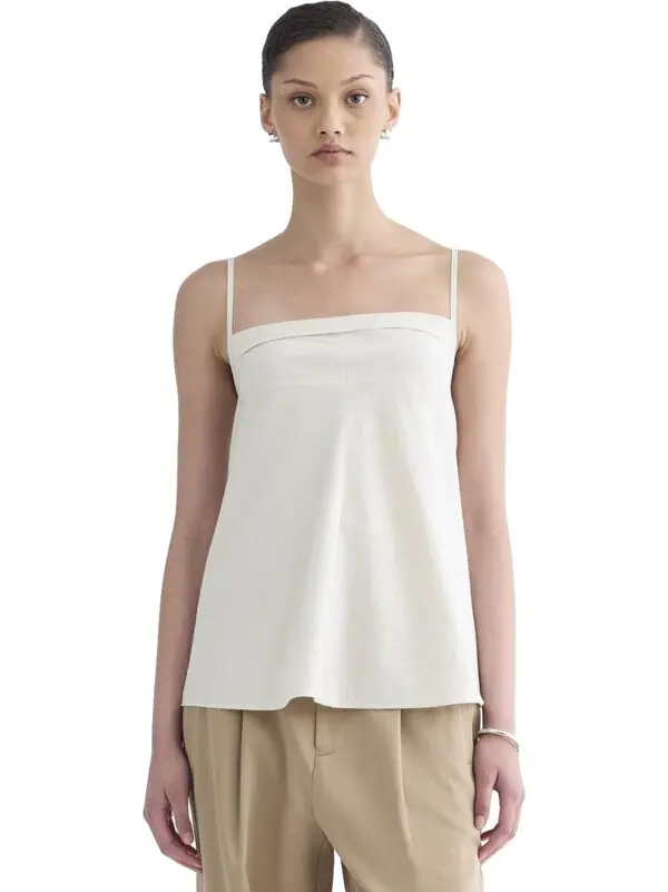 Everlane Flowy Gauze Cami Top - Birch