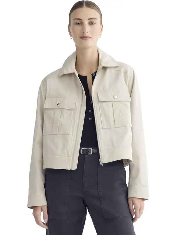 Everlane Cropped Utility Jacket - Peyote