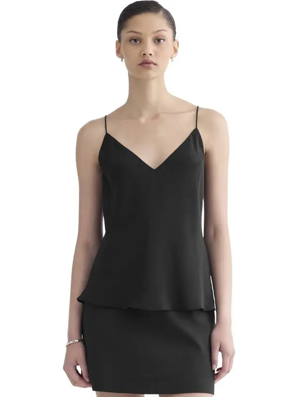 Everlane Tie Back Cami Top - Black