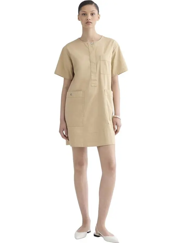 Everlane Safari Mini Dress - Classic Khaki