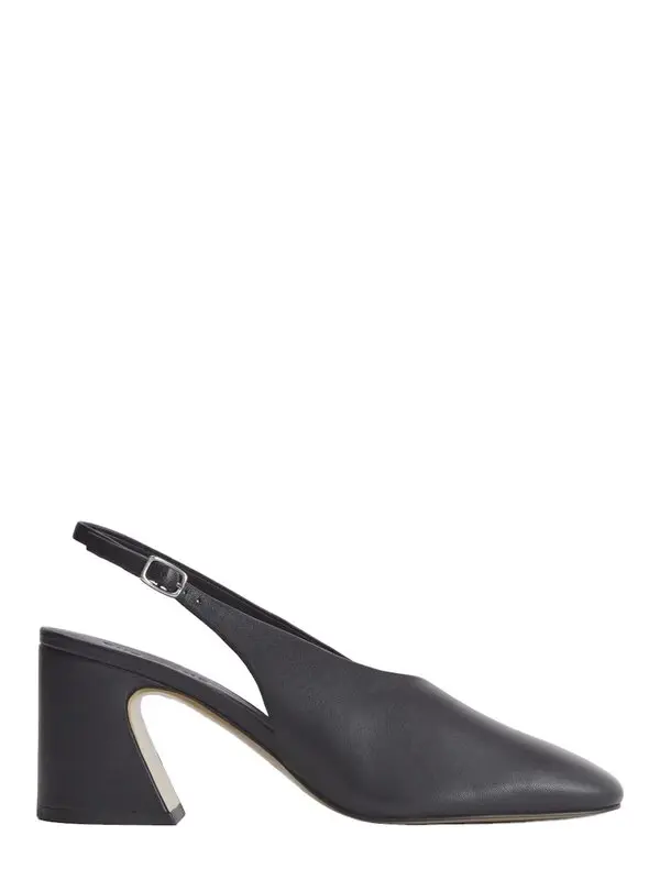 Everlane Curved Slingback Heel - Black