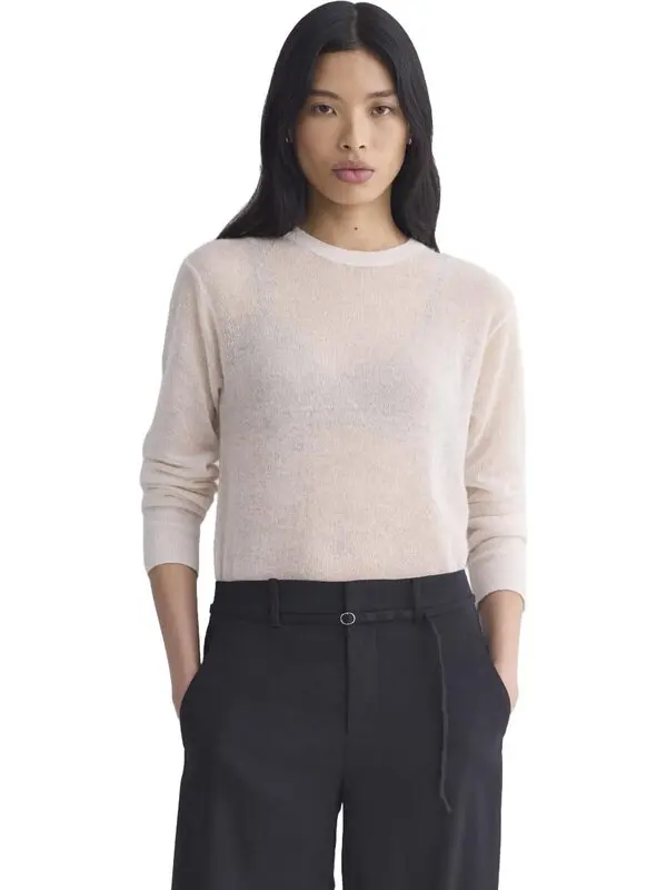 Everlane Air Alpaca™ Relaxed Crew Neck Sweater Top - Soft Pink