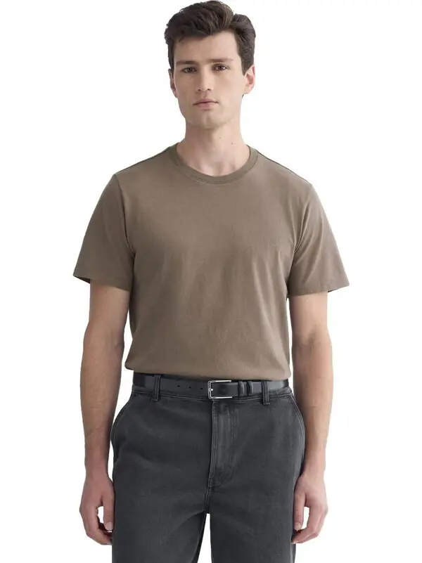 Everlane Midweight Tshirt - Deep Taupe