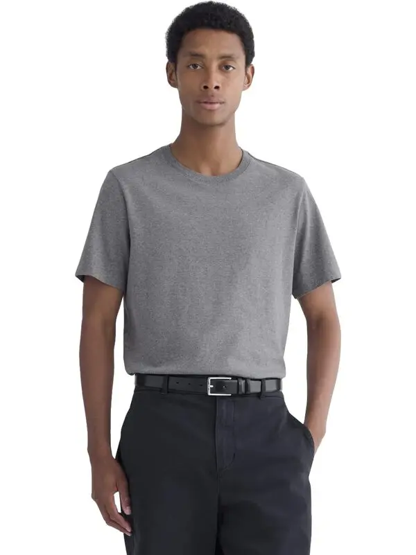 Everlane Midweight Tshirt - Heathered Mid-grey