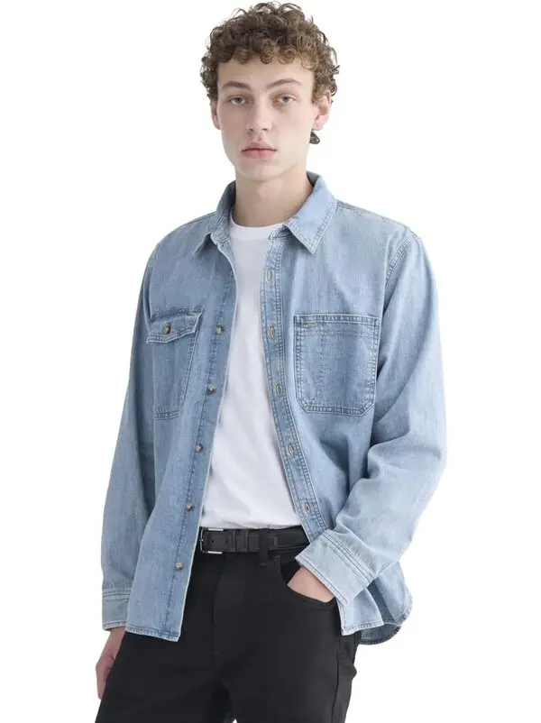 Everlane Denim Utility Shirt - Light Indigo