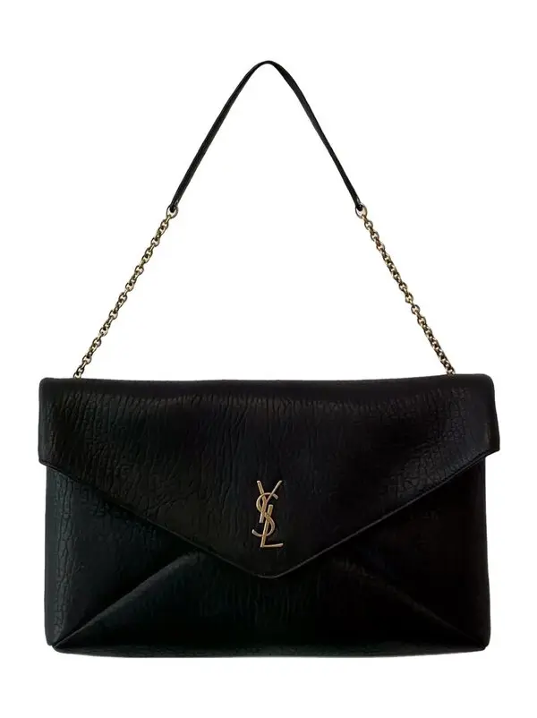 Saint Laurent Cassandra Logo-plaque Shoulder Bag - Black