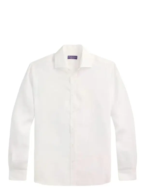 Ralph Lauren Purple Label Long-sleeve Button-up Shirt - White