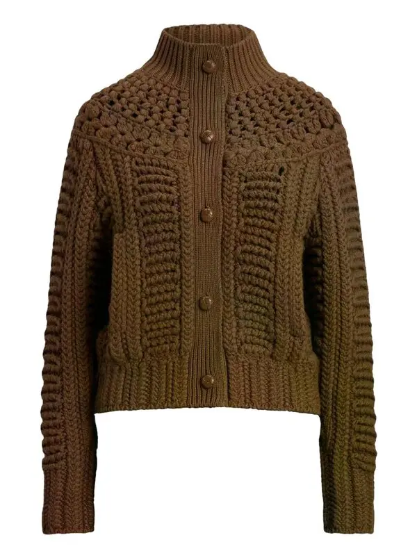 Ralph Lauren Yoke-stitch Cardigan - Brown