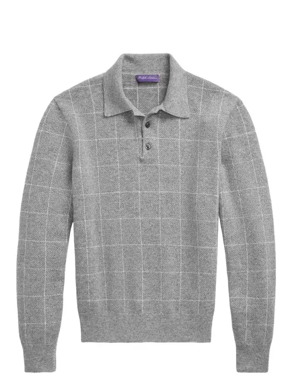 Ralph Lauren Purple Label Polo-neck Sweater - Grey