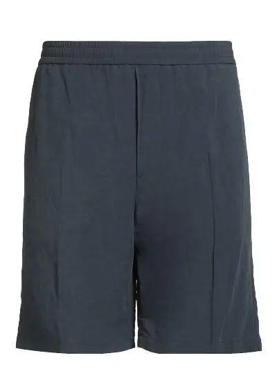 LIU •JO MAN Viscose Linen Casual Shorts - Navy