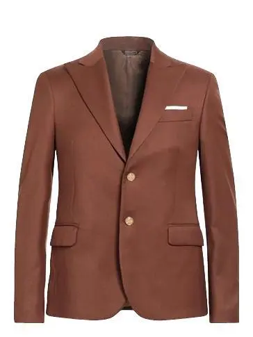 DANIELE ALESSANDRINI Single-breasted Blazer - Brown