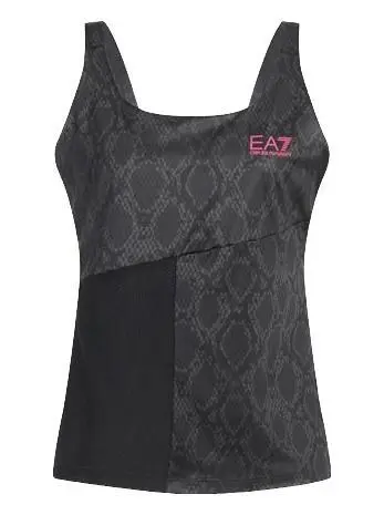 EA7 Tank Top In Recycled Polyester Blend - Black