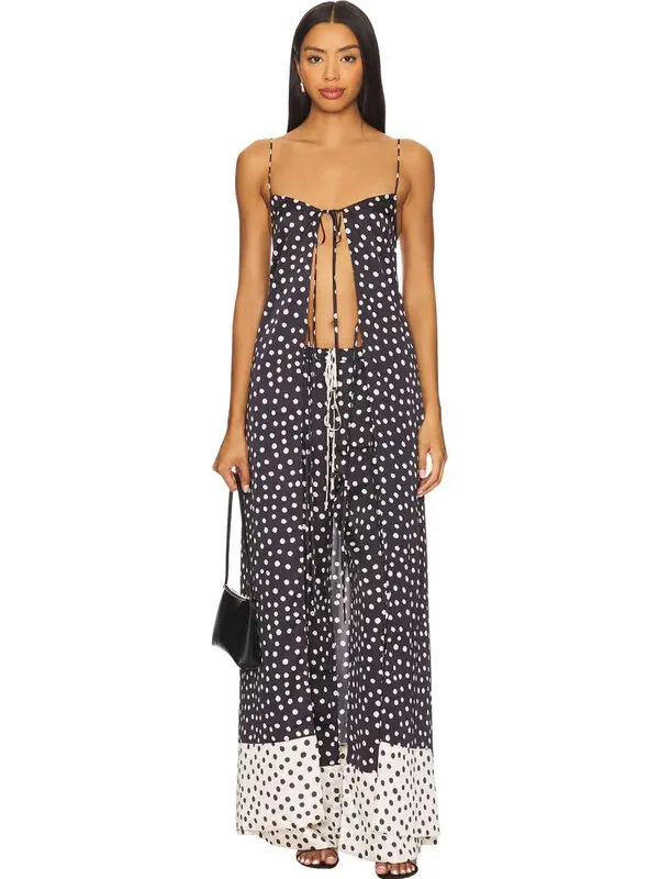 Devon Windsor Maria Maxi Dress - Black Domino