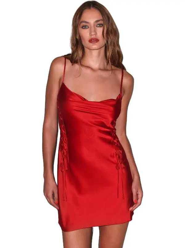 Fleur Du Mal Ella Mini Dress - Red