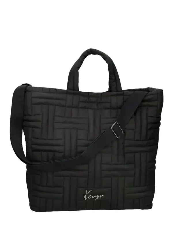 Kenzo Logo-plaque Tote Bag - Black