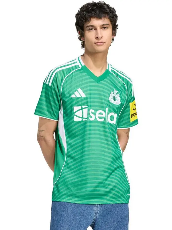 Adidas Newcastle United Fc 25/26 Away Jersey - Team Green / White