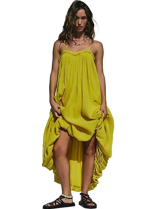 Free People Genevieve Midi Dress - Passionfruit