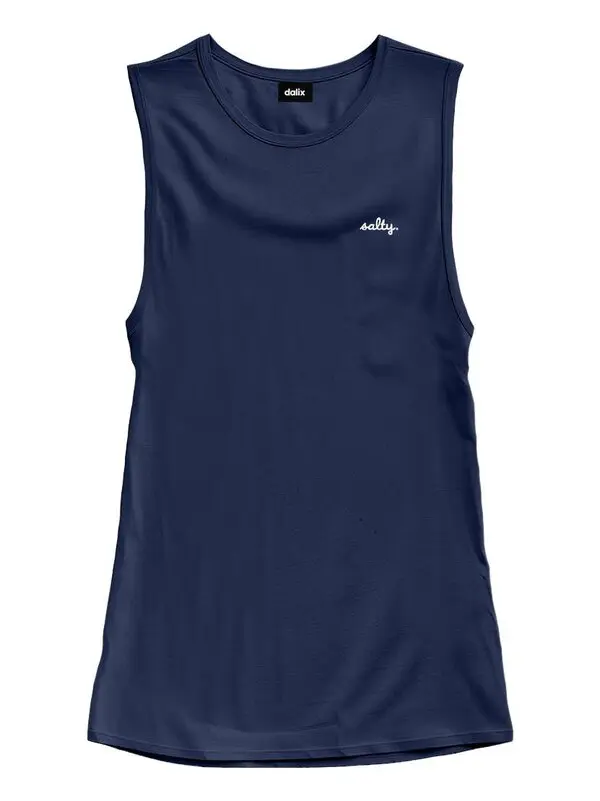 DALIX Salty Muscle Tank - Navy Blue