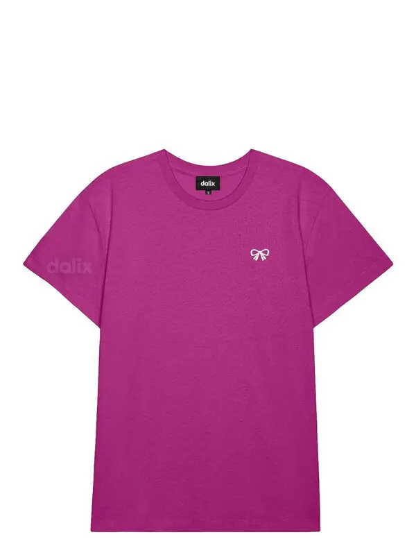 DALIX Bow Lightweight Everyday Tee - Berry