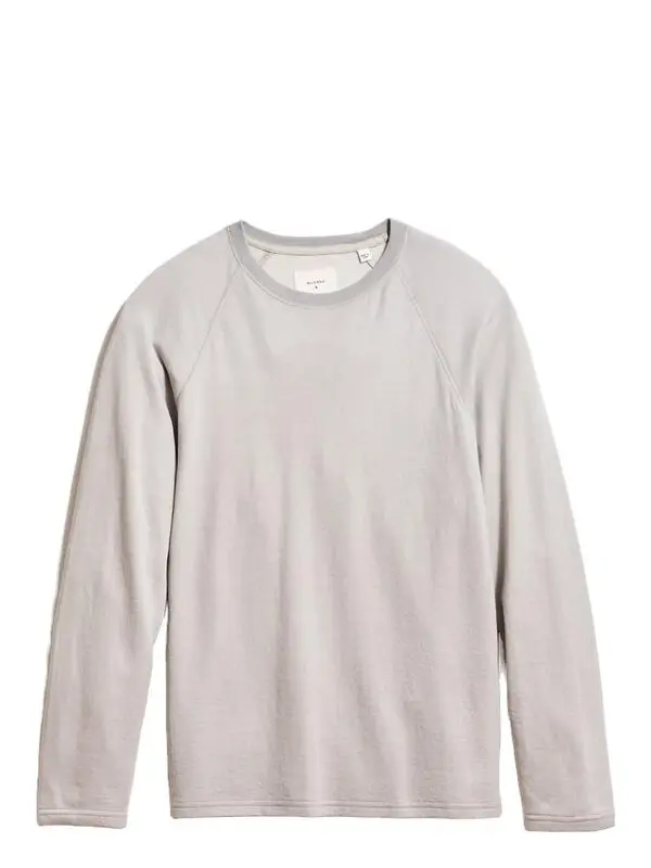 Billy Reid Long Sleeve Cotton & Modal Crewneck T-shirt - Silver