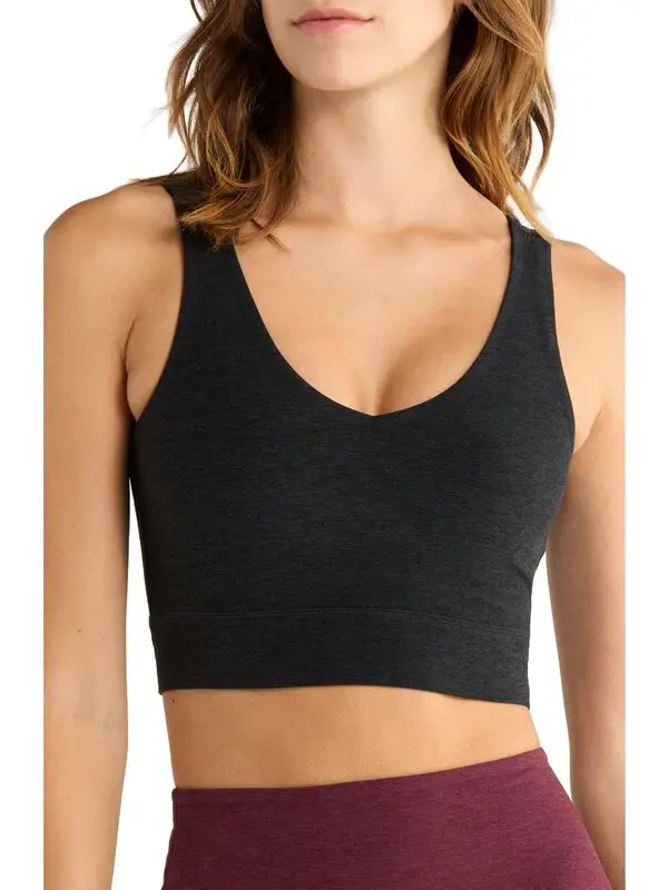Beyond Yoga Space Dye Longline Sports Bra - Darkest Night