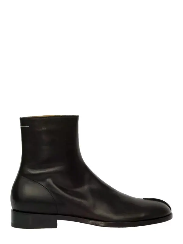 MAISON MARGIELA Leather Ankle Boots - Black