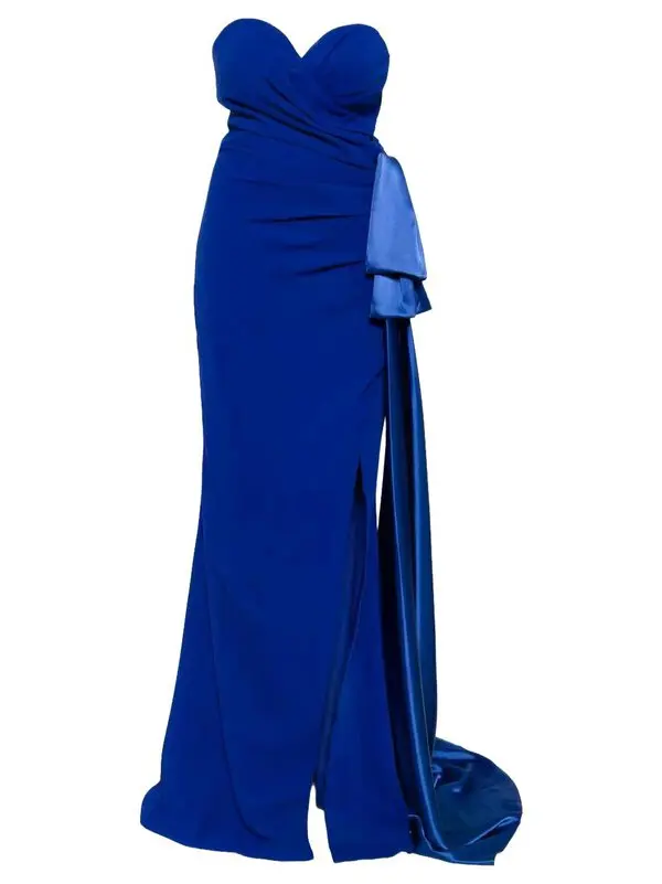 SAIID KOBEISY Strapless Gown - Blue