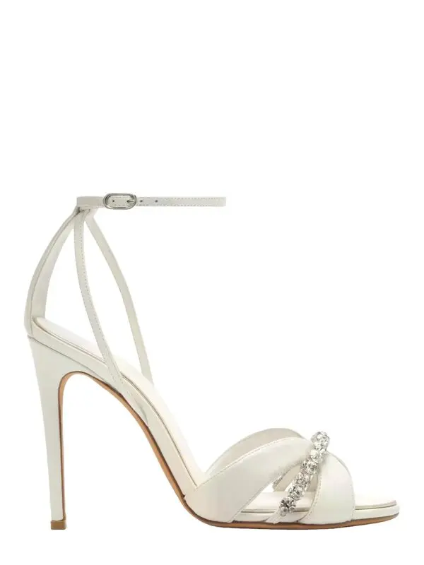 ALEXANDRE BIRMAN 100mm Georgina Heeled Sandals - White