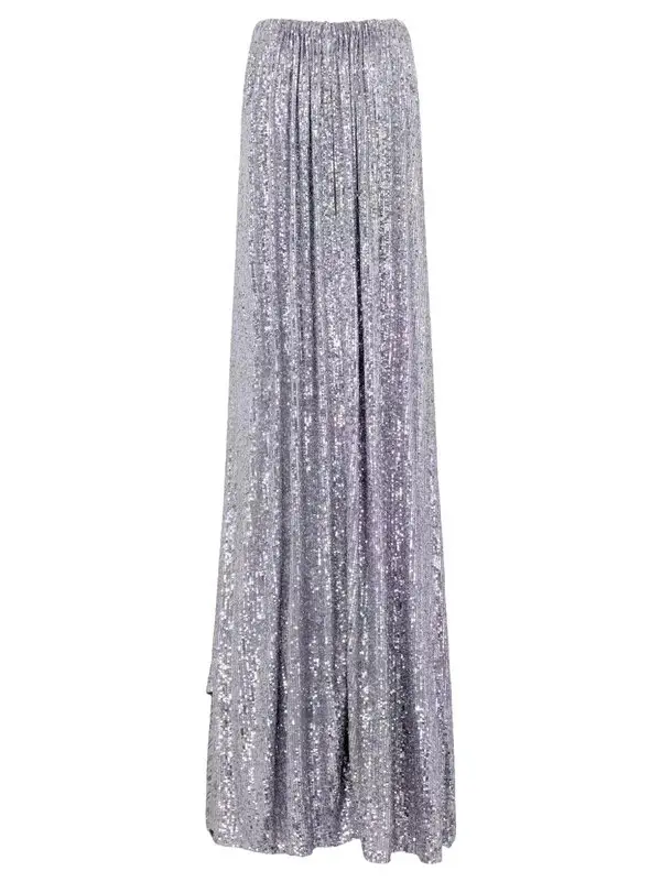 Rabanne Sequined High-low Dress - Silver