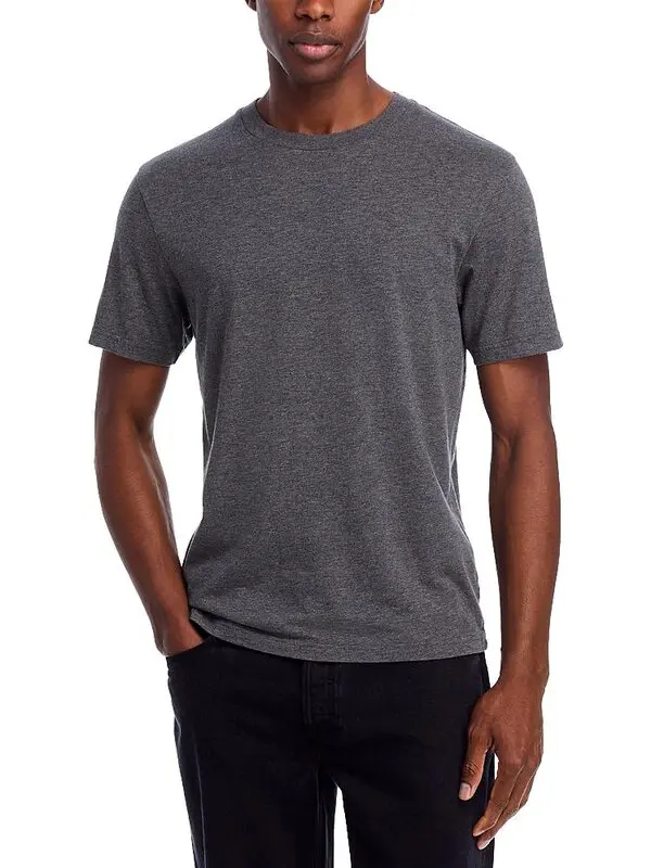 FRAME Light Cotton Tee - Gray Melange