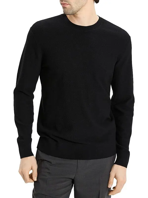 Theory Riland Crewneck Sweater - Black