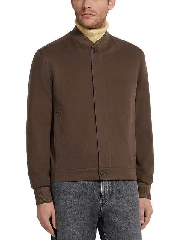 Zegna Oasi Cashmere Elements Bomber Jacket - Brown