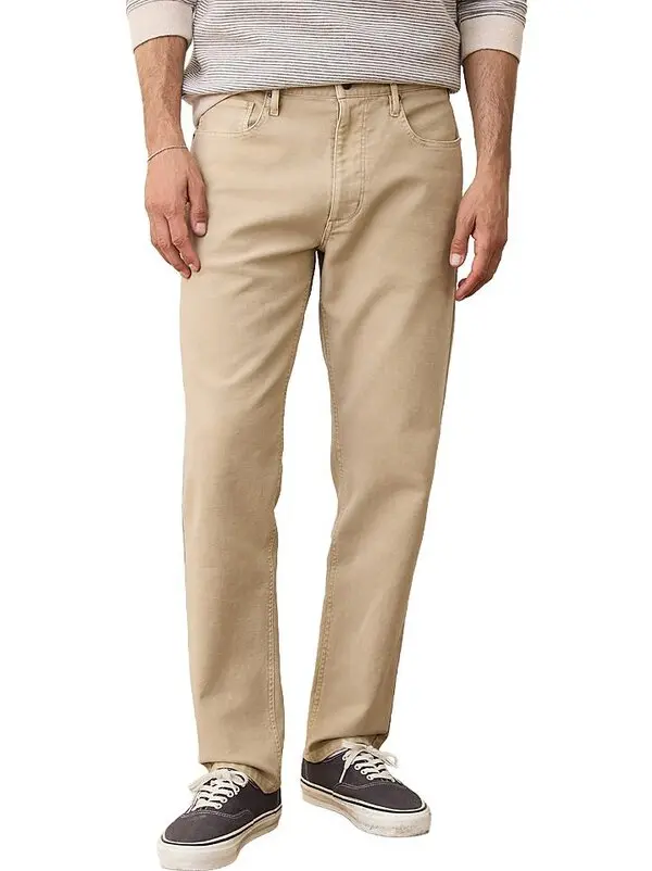 Marine Layer 5 Pocket Flex Terry Pants - Khaki
